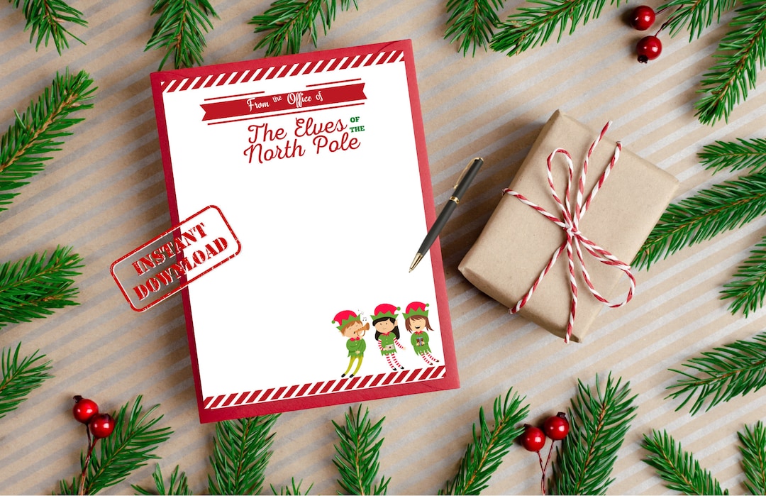 Elf-letterhead| North Pole Elves - Etsy