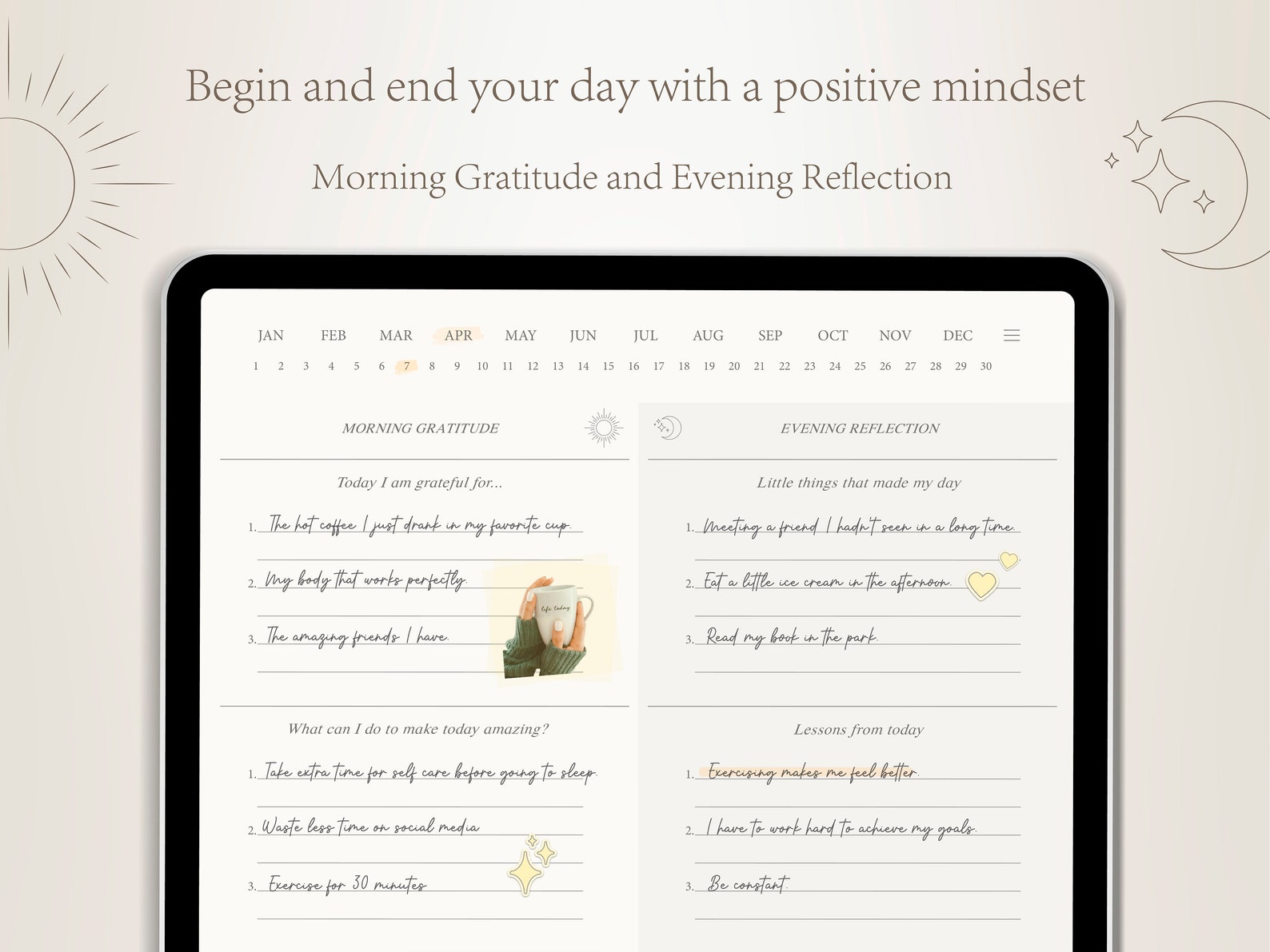 Digital Gratitude Journal, Daily Gratitude Journal, Digital Journaling ...