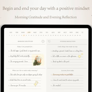 Digital Gratitude Journal, Daily Gratitude Journal, Digital Journaling ...