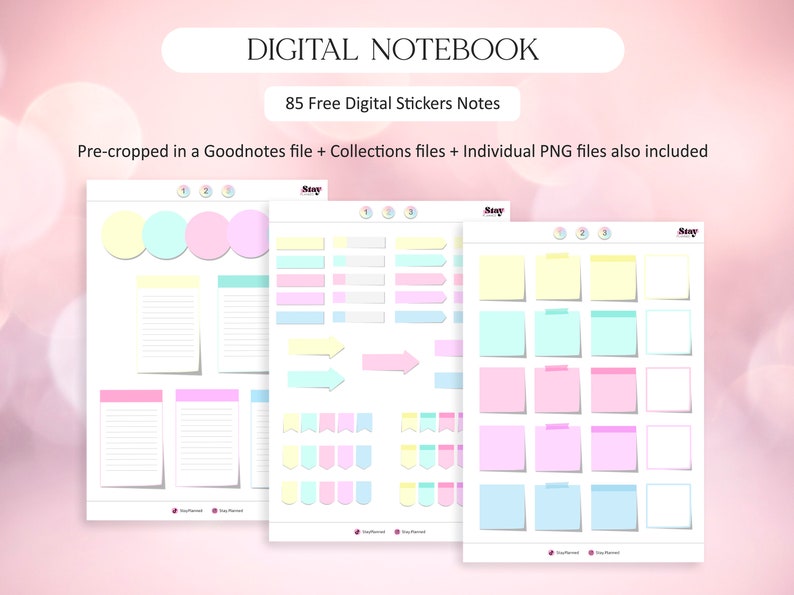 Digital Notebook Digital Journal Hyperlinked Sections and - Etsy