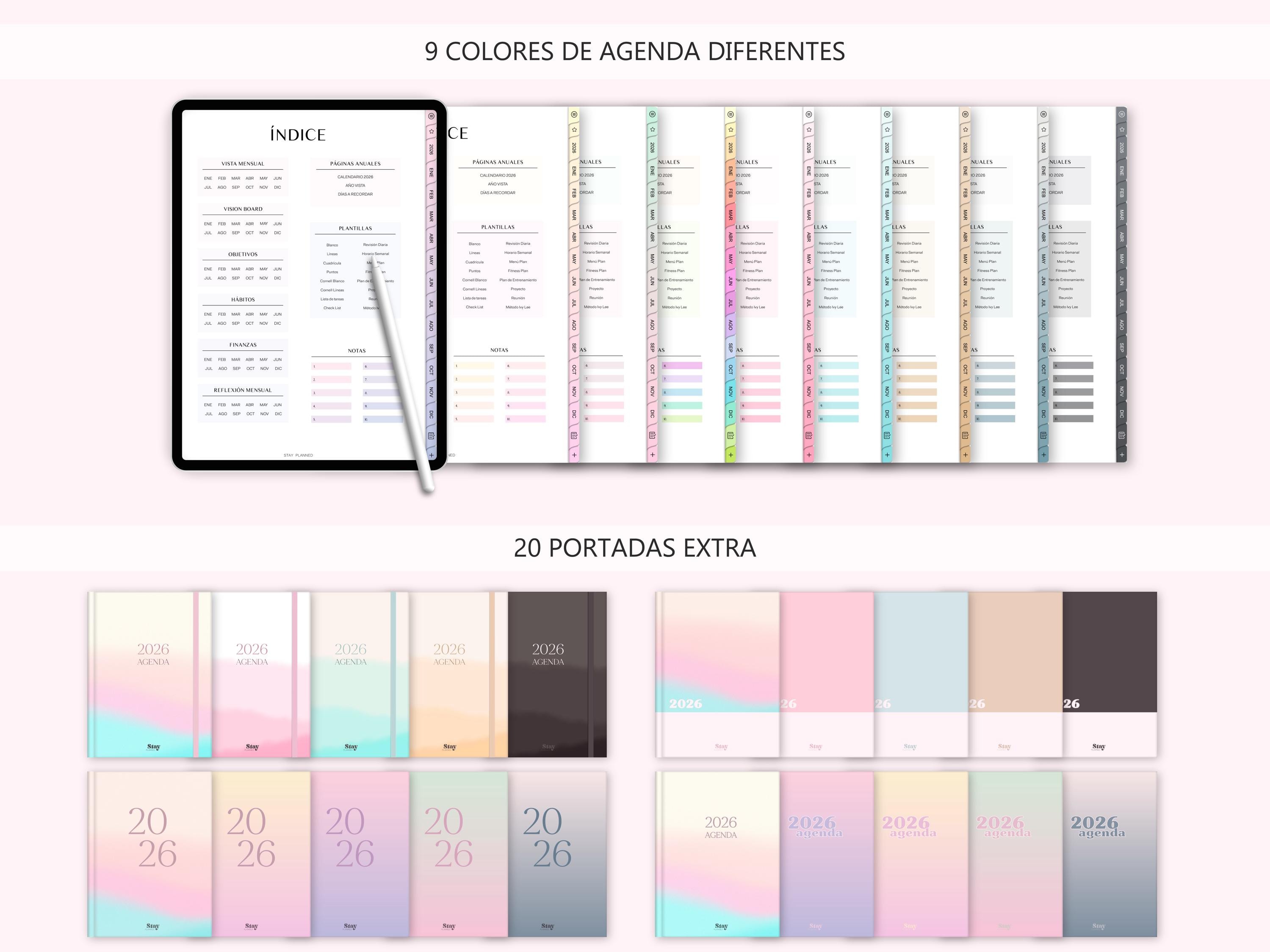 Spanish 2026 Digital Planner for iPad and Android (links to Apple ...