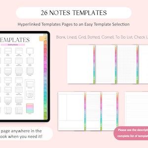 Digital Notebook for iPad & Tablets | 20 Tab Hyperlinked Notebook ...