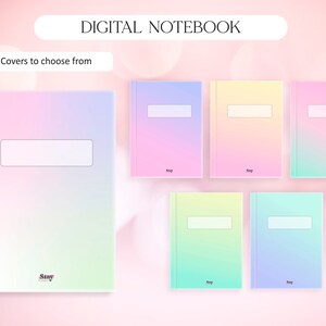 Digital Notebook, Digital Journal, Hyperlinked Sections and Subsections ...