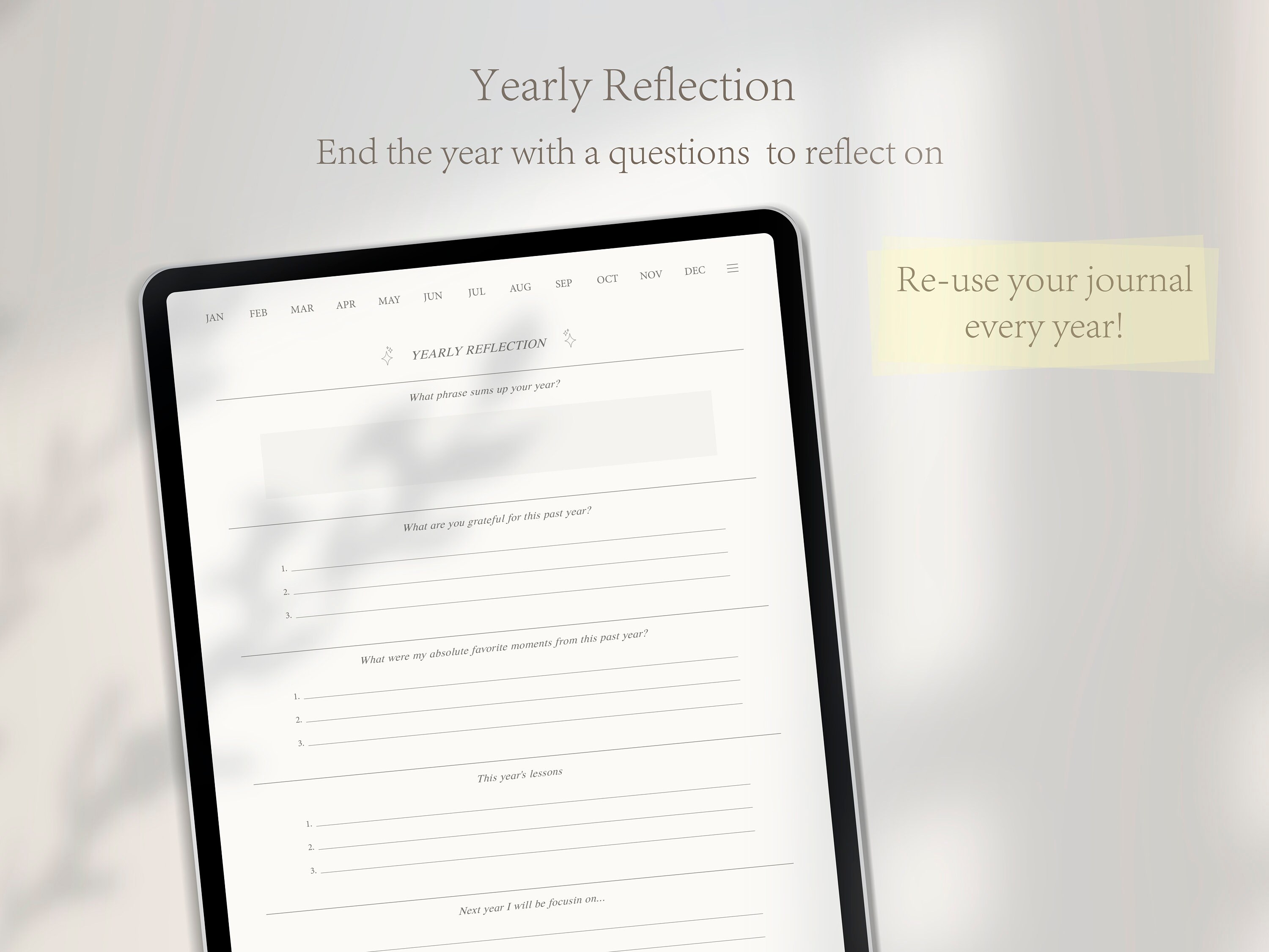 Digital Gratitude Journal, Daily Gratitude Journal, Digital Journaling ...