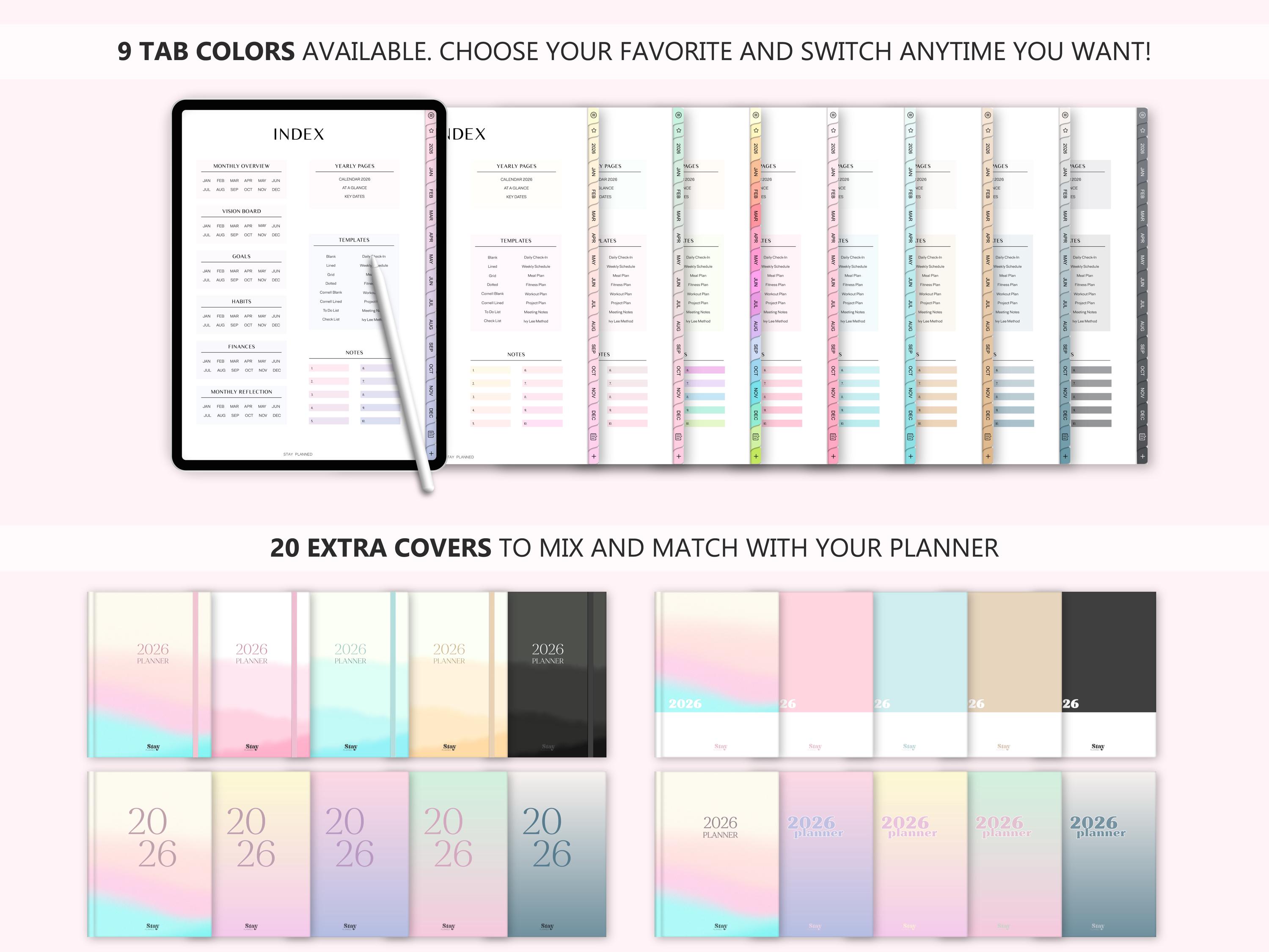 2026 Digital Planner, Dated Life Planner, Monthly Weekly Daily Planner ...