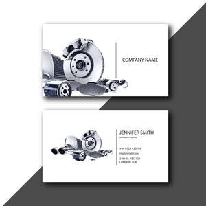 Engineer Business Cards 5 Different Templates ICONS PACK Editable Visit ...