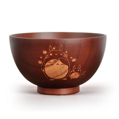Anime Totoro Bowl Studio Ghibli Wooden Bowl Japanese Ramen Bowl Kitchen ...