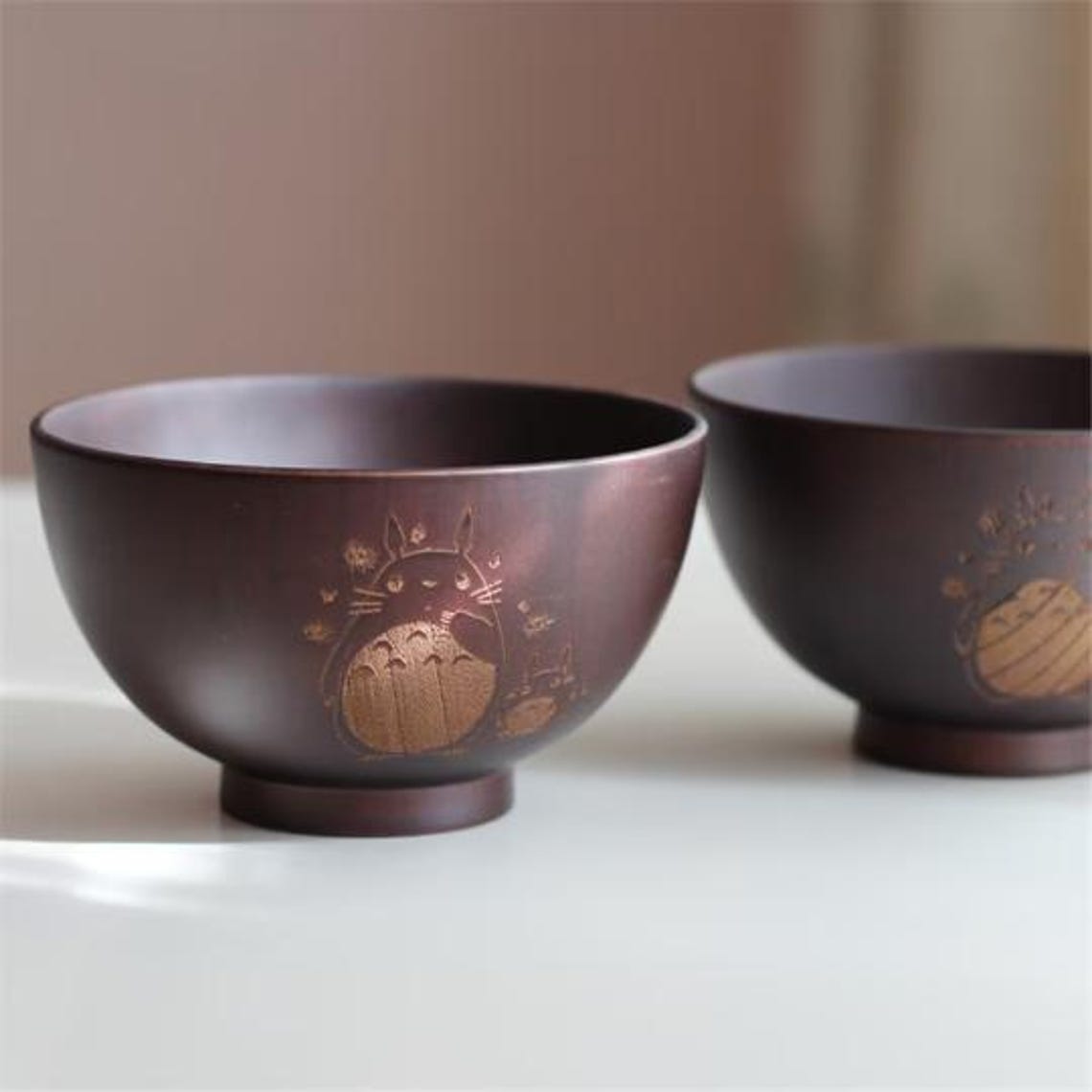 Anime Totoro Bowl Studio Ghibli Wooden Bowl Japanese Ramen Bowl Kitchen ...