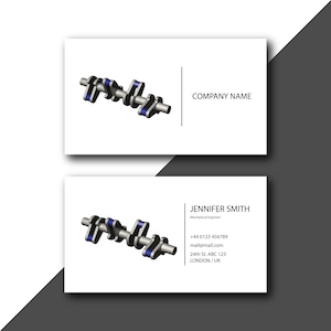 Engineer Business Cards 5 Different Templates ICONS PACK Editable Visit ...