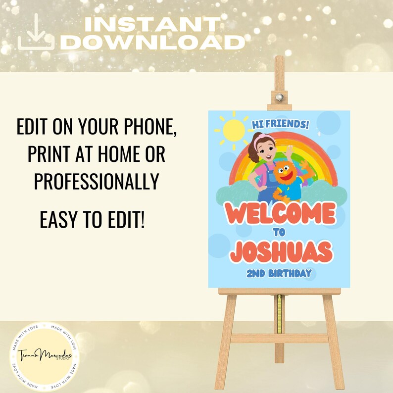 Editable Ms. Rachel Boys Welcome Sign, Ms. Rachel Banner, Birthday Sign ...