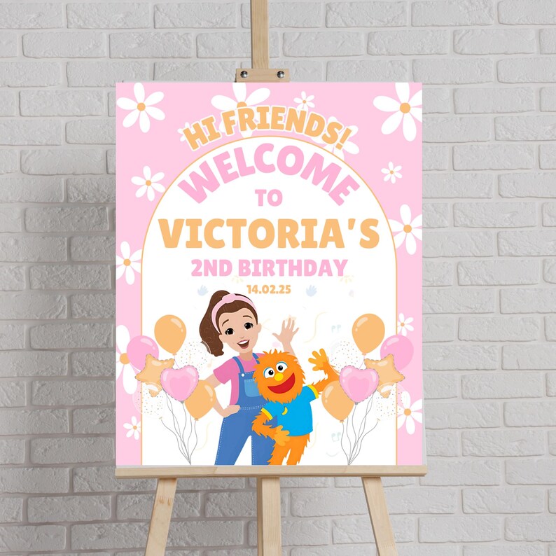 Editable Ms. Rachel Welcome Sign, Ms. Rachel Banner, Birthday Sign ...