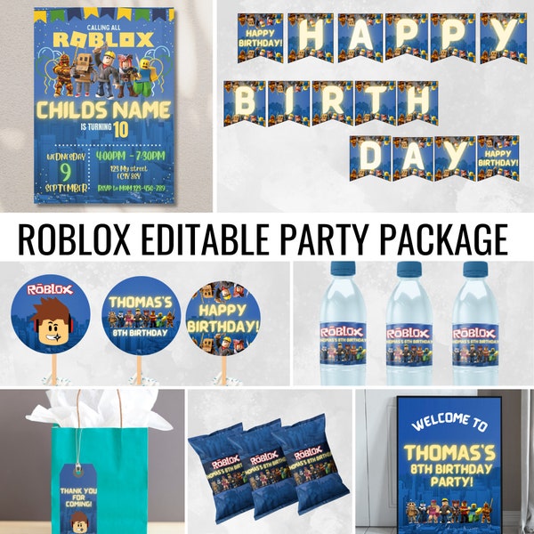Roblox Party Decor - Etsy