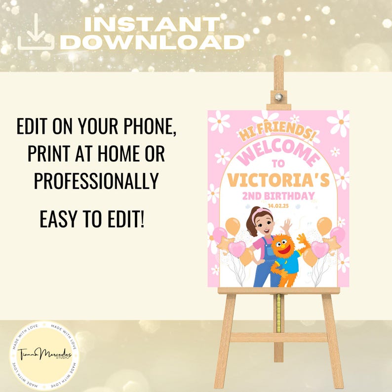 Editable Ms. Rachel Welcome Sign, Ms. Rachel Banner, Birthday Sign ...