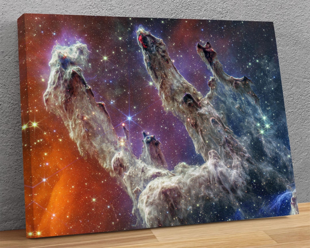 Cosmos Pillars of Creation Large Canvas Wall Art Print - Etsy