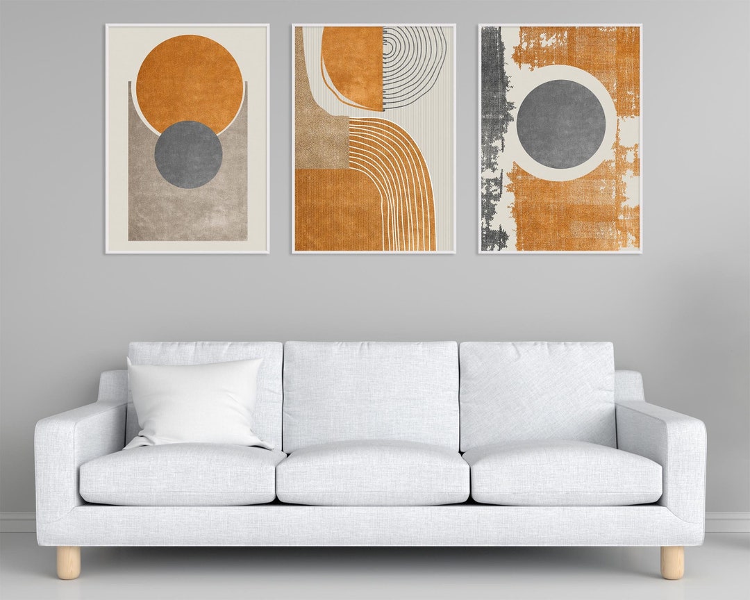Set of Three Poster Minimalist Art, Fashionable Wall Decor, 3 Panels ...