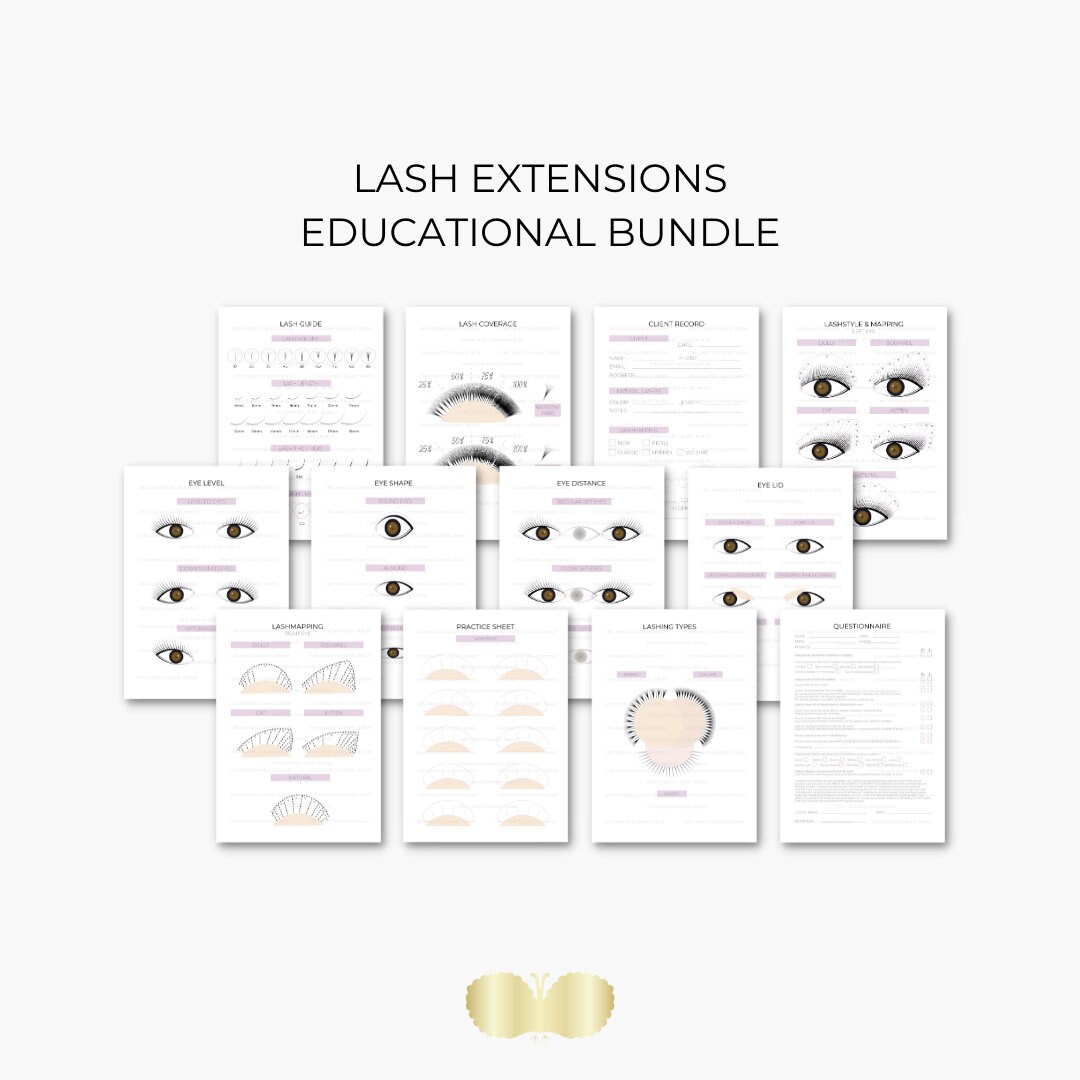 Educational Bundle Eyelash Extensions - Etsy