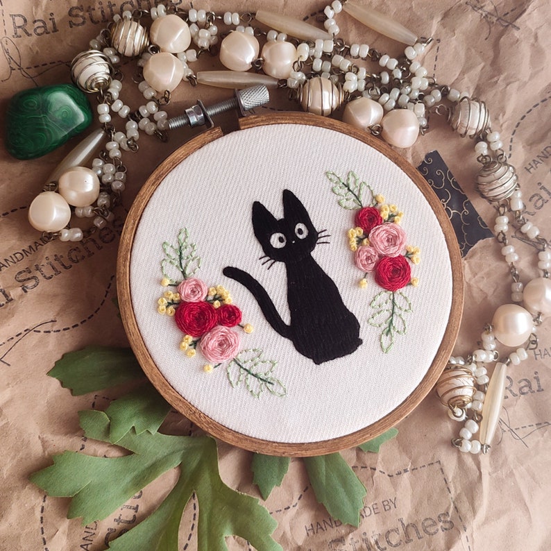 PDF Pattern | Digital Embroidery Pattern | Floral Jiji | Hand ...
