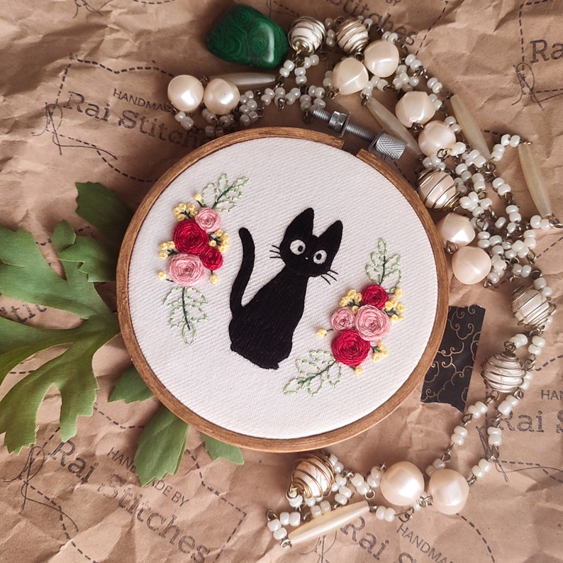 PDF Pattern | Digital Embroidery Pattern | Floral Jiji | Hand ...