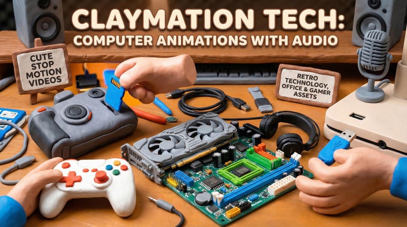 Claymation Tech - Computer Animations With Audio | Cute Stop Motion ...