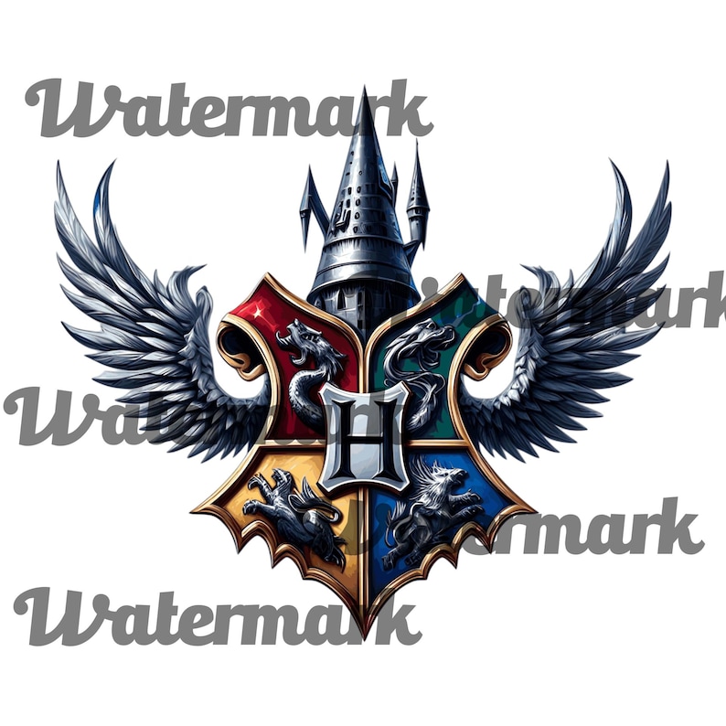 Alternate Wizard House Crests - PNG & SVG Files - Etsy
