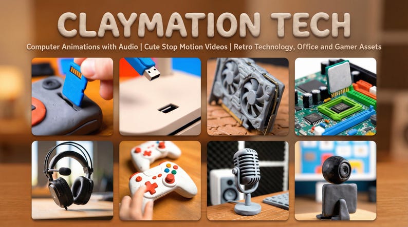 Claymation Tech - Computer Animations With Audio | Cute Stop Motion ...