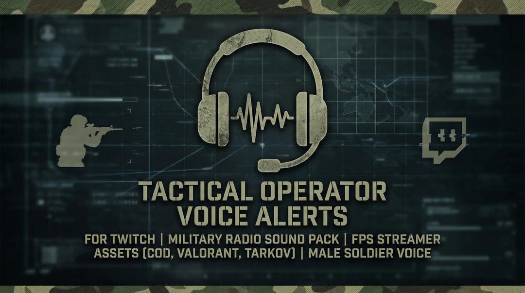 Tactical Operator Voice Alerts for Twitch | Military Radio Sound Pack ...
