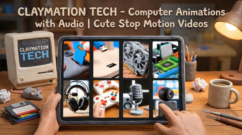 Claymation Tech - Computer Animations With Audio | Cute Stop Motion ...