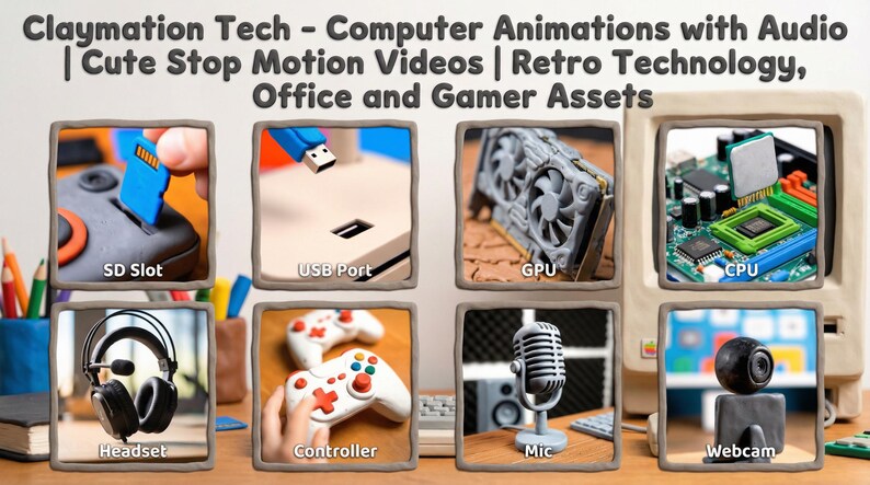 Claymation Tech - Computer Animations With Audio | Cute Stop Motion ...