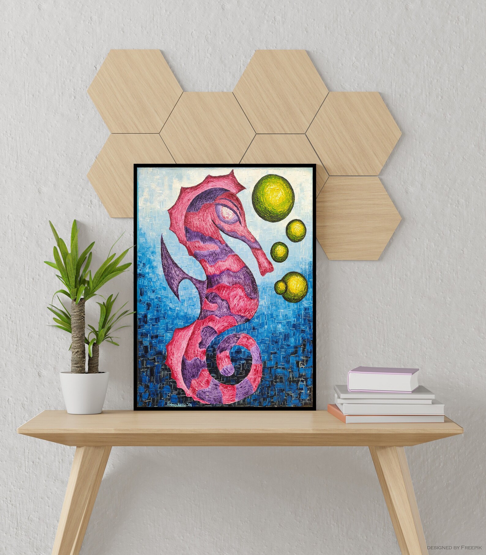 Printable Seahorse Wall Art Decor Painting Nursery Decor - Etsy