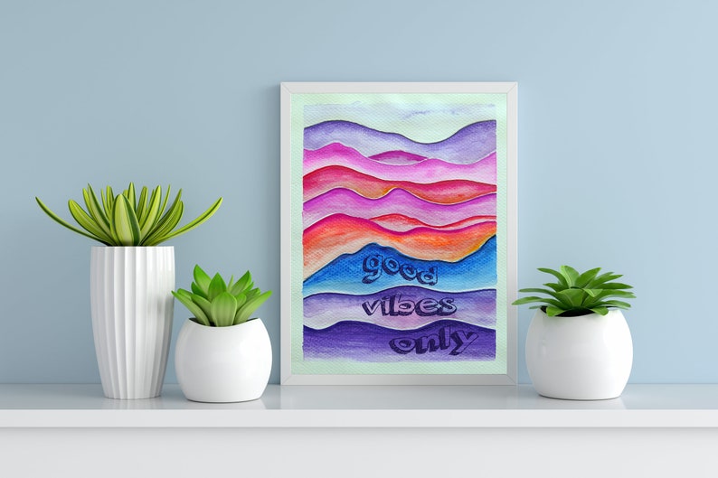 Good Vibes Only, Motivational Positive Quotes, Typographic Printable ...