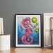 Printable Seahorse Wall Art Decor Painting, Nursery Decor, Downloadable ...