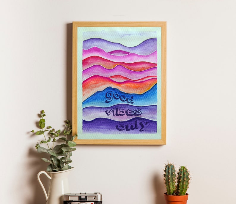 Good Vibes Only, Motivational Positive Quotes, Typographic Printable ...