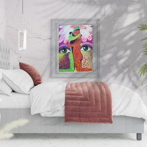 Lovers Embrace, Friendship Hug Artwork Print, Goddess Printable Wall ...