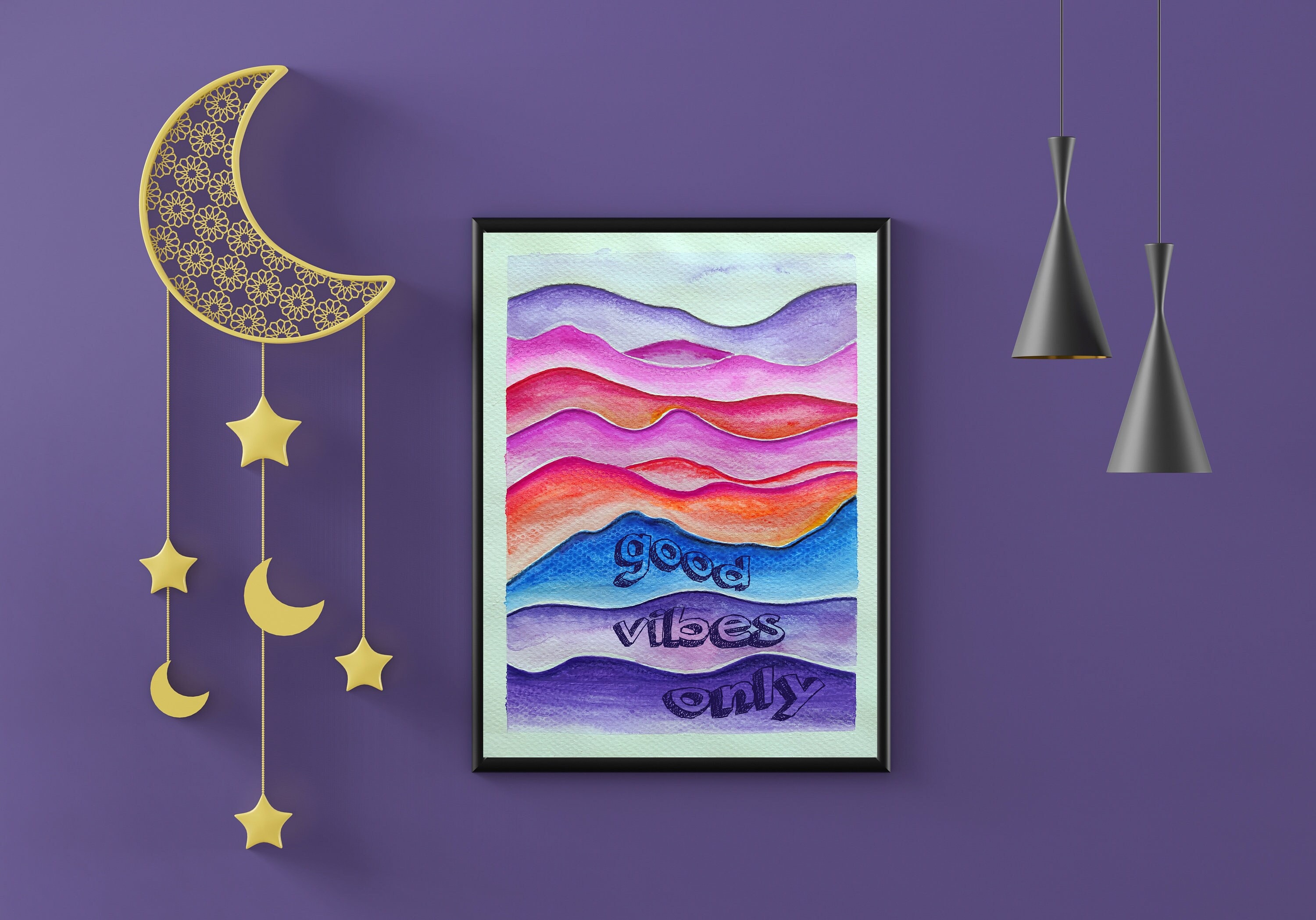 Good Vibes Only, Motivational Positive Quotes, Typographic Printable ...