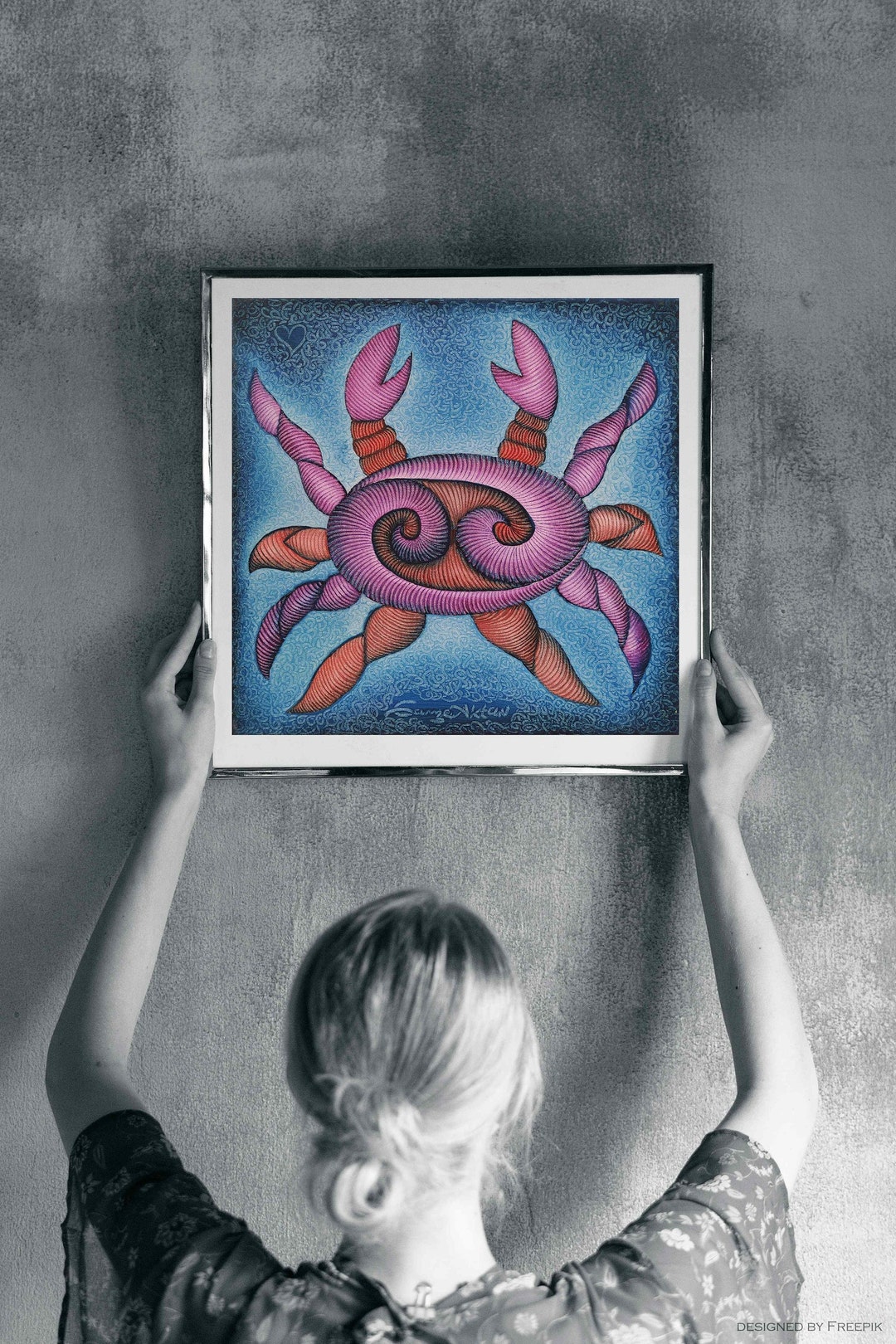 Cancer Zodiac Instant Download Poster Art, Horoscope Gifts Decor ...