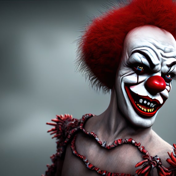 Creepy Clown Art