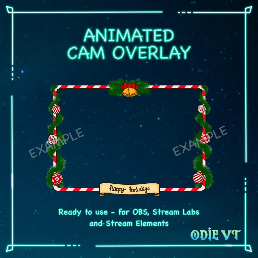 Christmas Cam Animierte Kamera Box kamera Overlays Overlays Für Stream ...