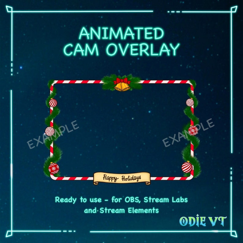 Christmas Cam Animierte Kamera Box kamera Overlays Overlays Für Stream ...