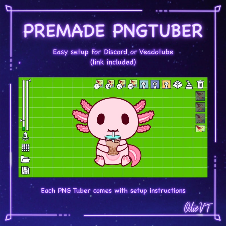 Premade Png-tuber Axolotl Pngtuber Vtuber Discord - Etsy Australia