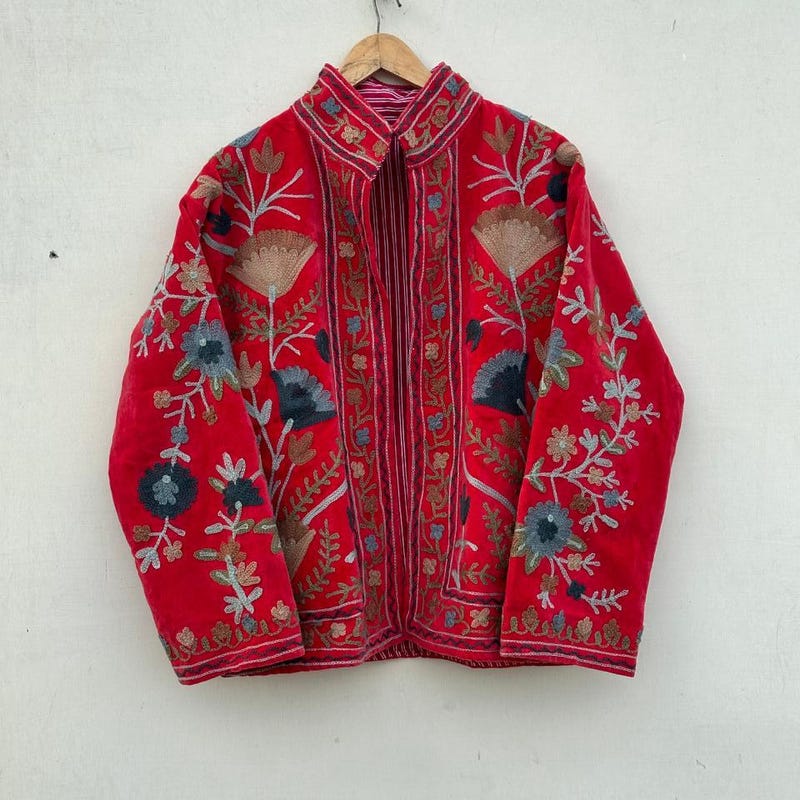 Embroidered Jacket - Etsy