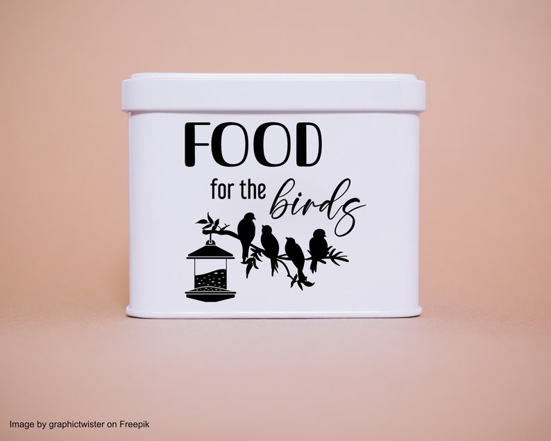 Bird Food SVG, Bird Seed Vector, Bird Lover SVG, Storage Container ...