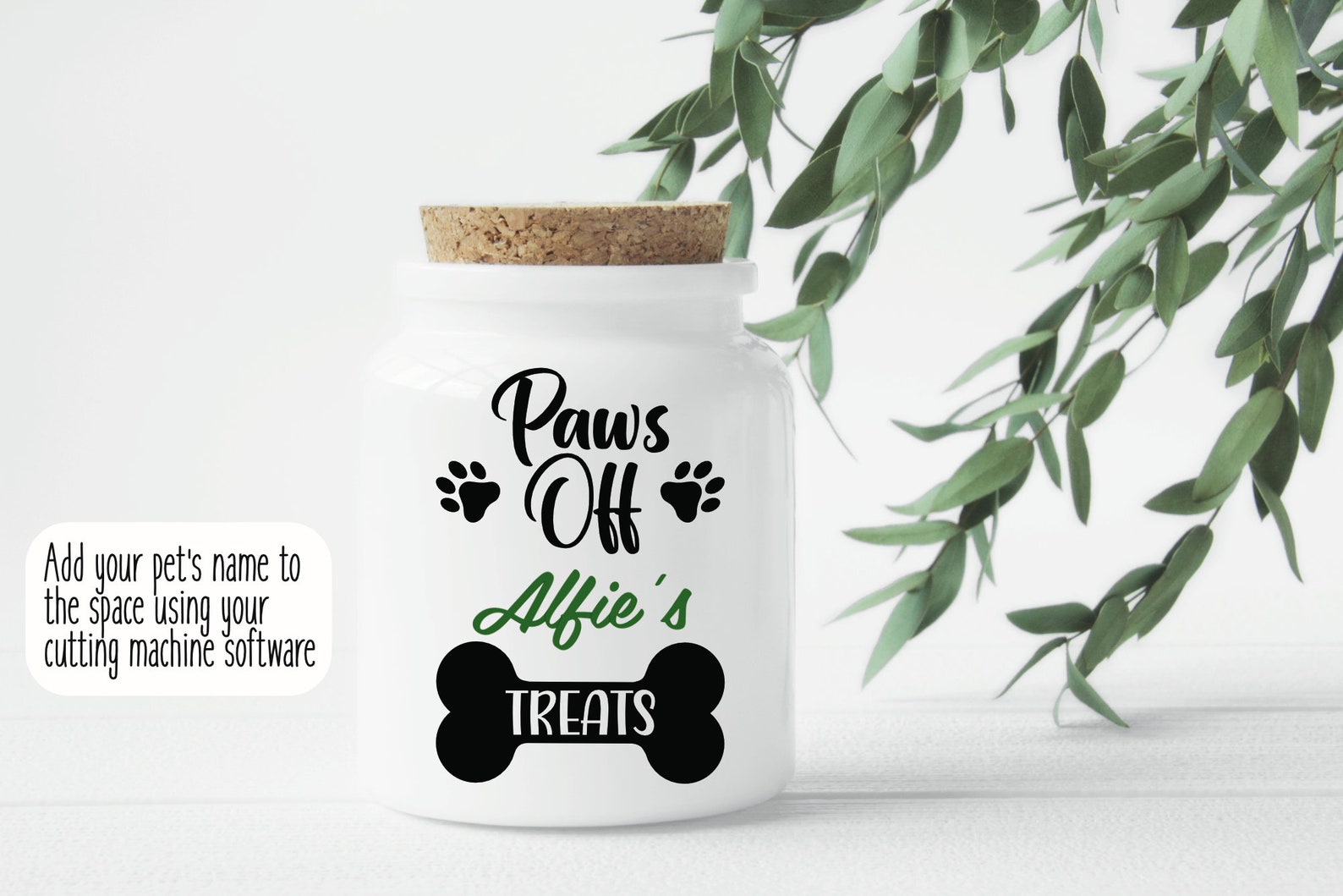 Dog Treat SVG Bundle, Dog Food File, Treat Container File, Treat Jar ...