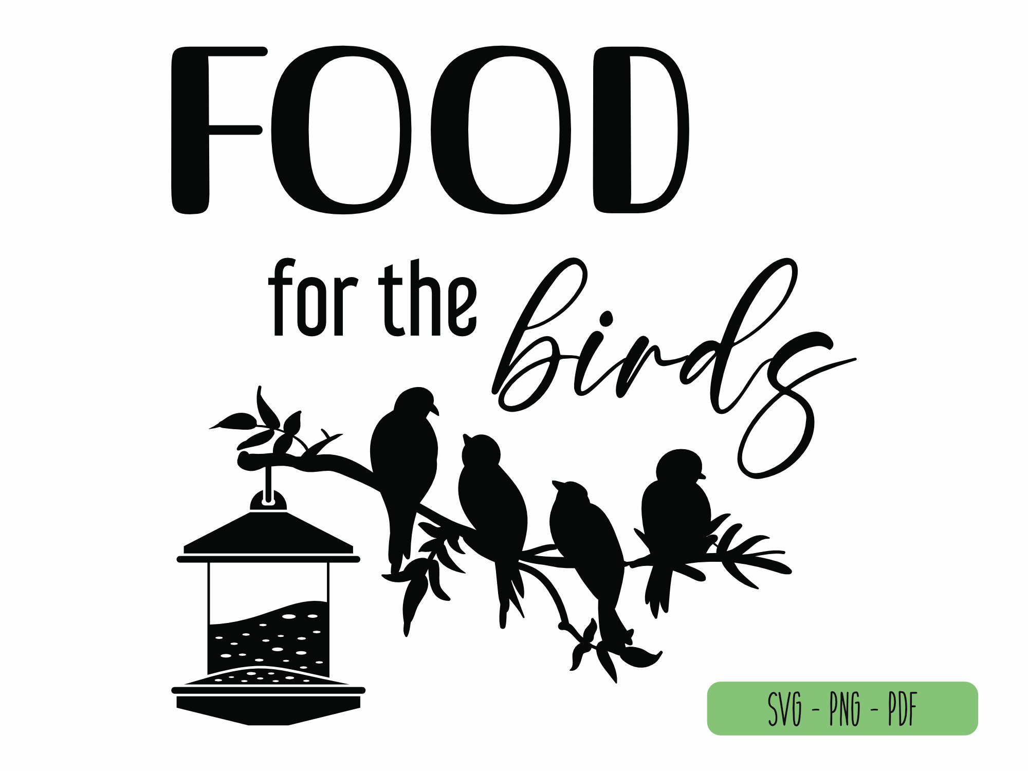 Bird Food SVG, Bird Seed Vector, Bird Lover SVG, Storage Container ...