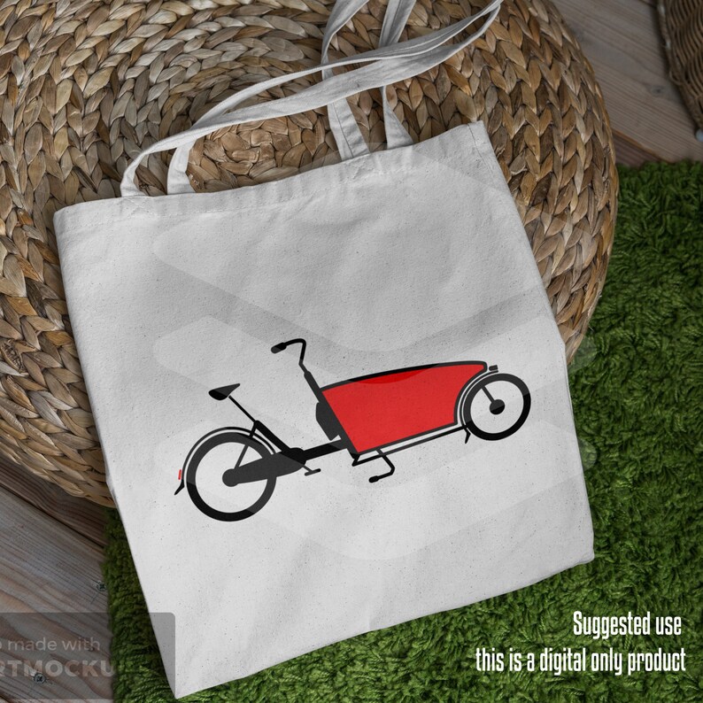 DIGITAL Cargo Bike SVG Cut File Cricut Silhouette Cutting - Etsy