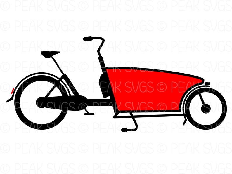 DIGITAL Cargo Bike SVG Cut File Cricut Silhouette Cutting - Etsy