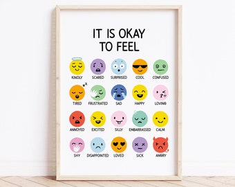 My Feelings Chart Printable - Etsy