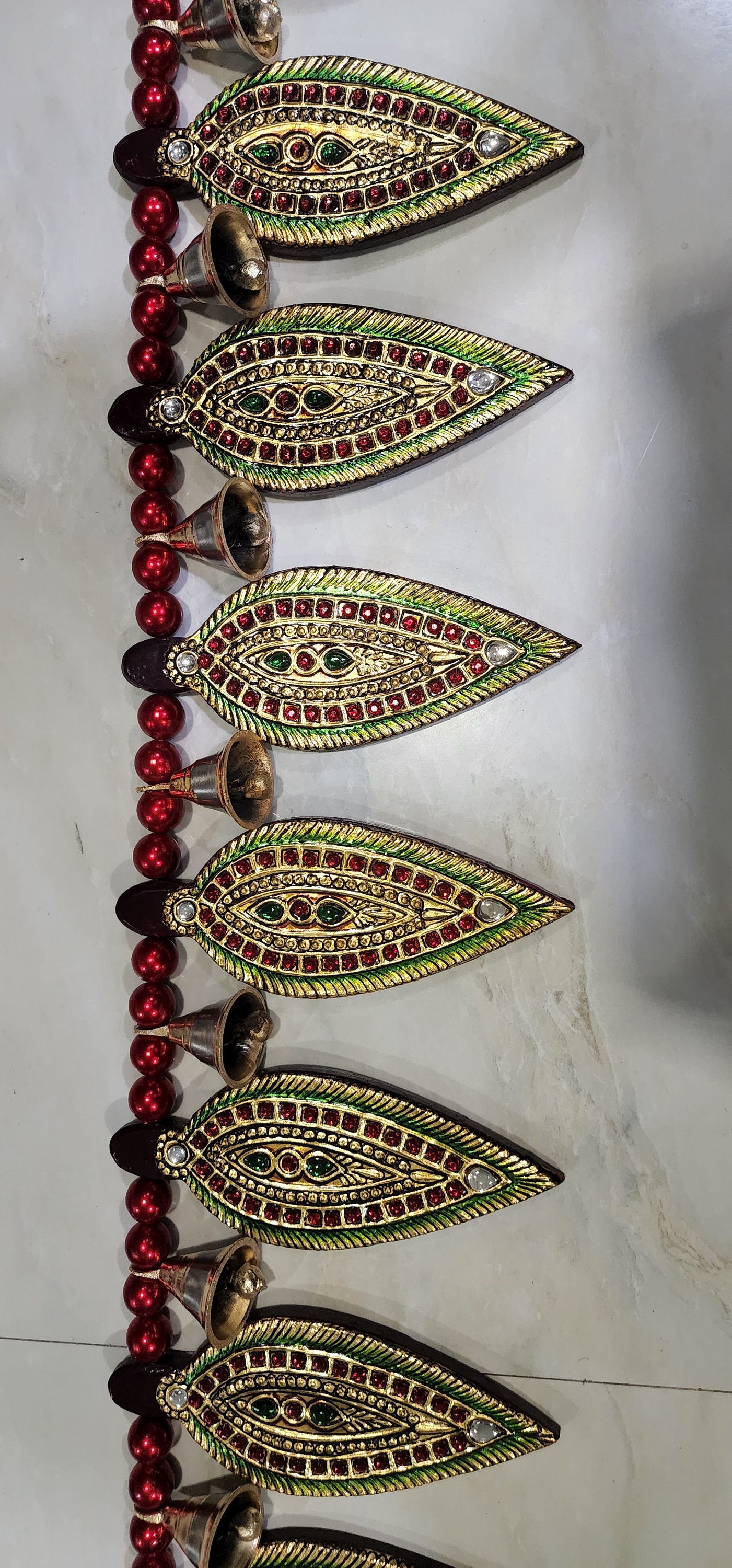 Handmade Tanjore Painting Mango Leaf Thoran,home Decor Item,home and ...