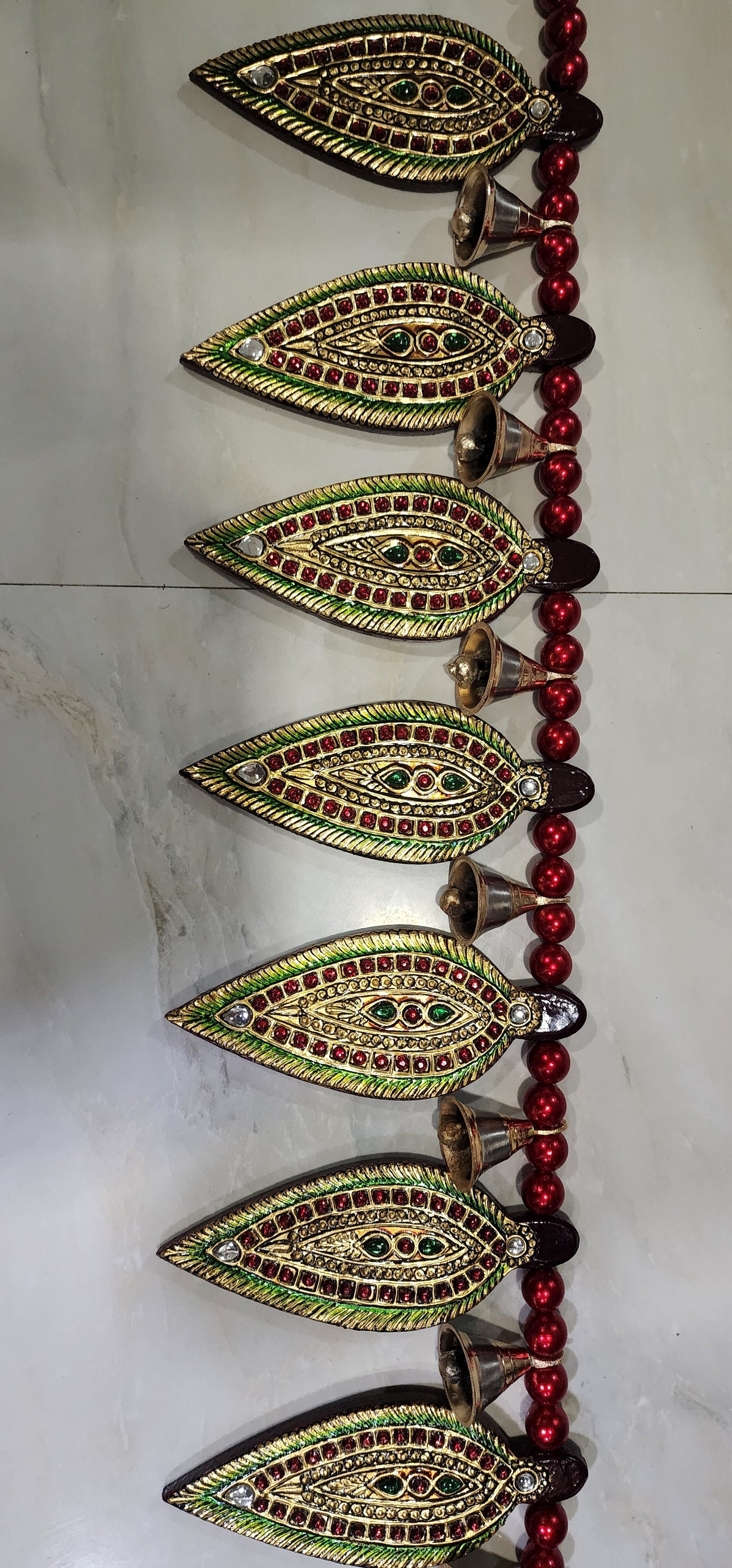 Handmade Tanjore Painting Mango Leaf Thoran,home Decor Item,home and ...