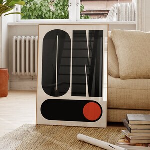 Bold Statement Black Typography Poster, Minimalist Art, Modern Wall Art ...