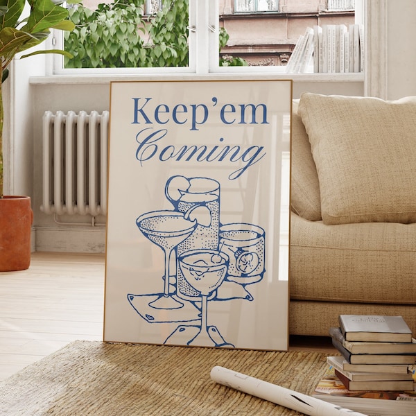 Navy Blue Alcohol Poster - Etsy